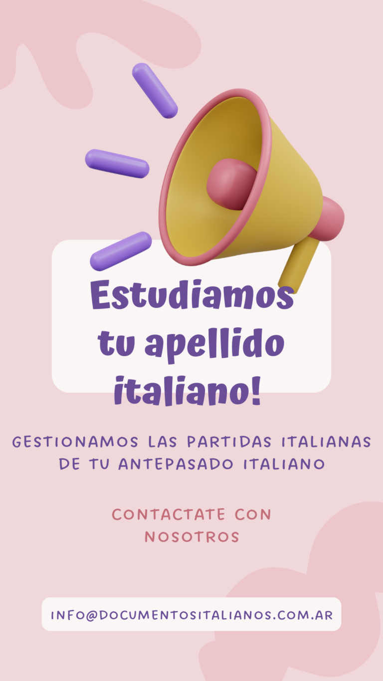 Documentos Italianos-Registro Civil Italiano